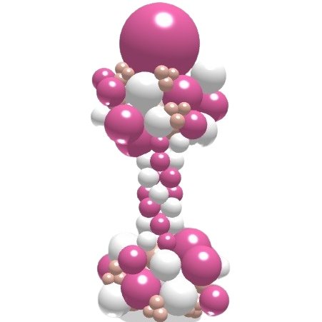 Organic roze wit bruiloft pilaar • Jouwballonnen B.V. - Organic ...